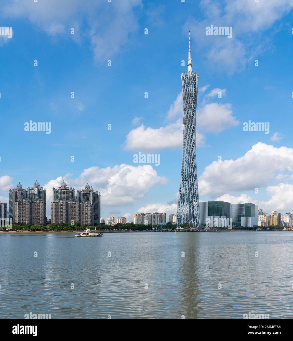 China skyscrapers and landmarks guangzhou tower hi-res stock ...
