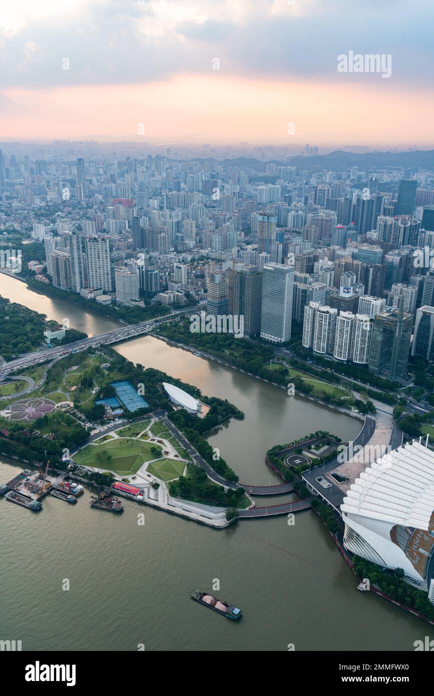 Aerial view panoramic guangzhou city hi-res stock photography and ...
