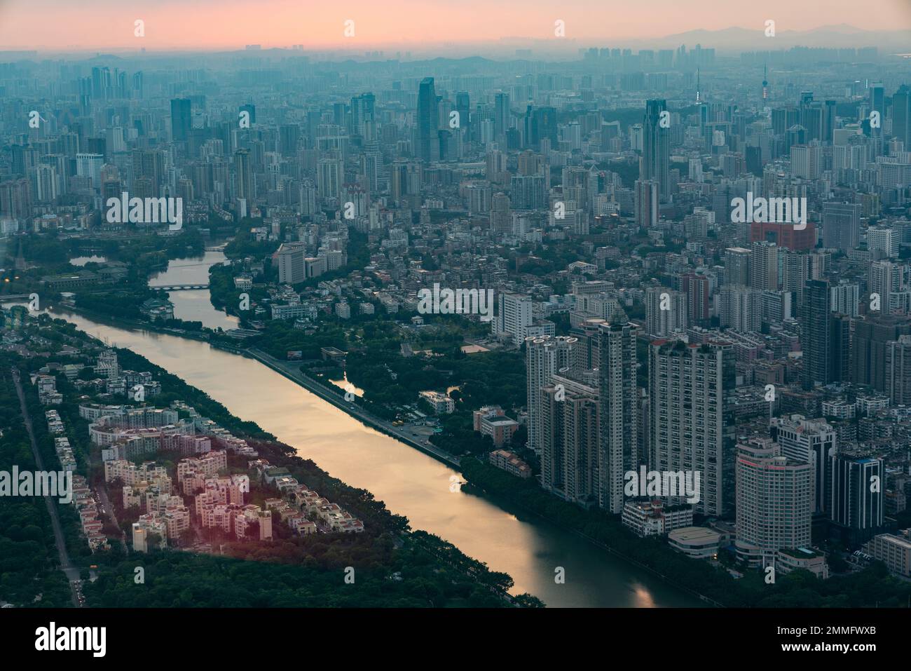 Aerial view panoramic guangzhou city hi-res stock photography and ...