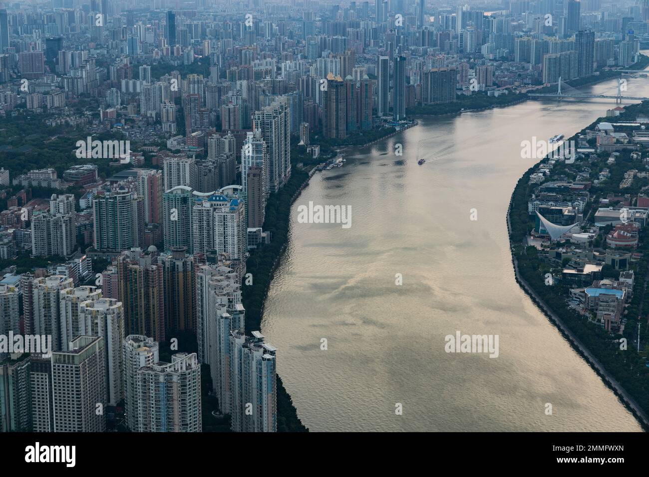 Aerial view panoramic guangzhou city hi-res stock photography and ...