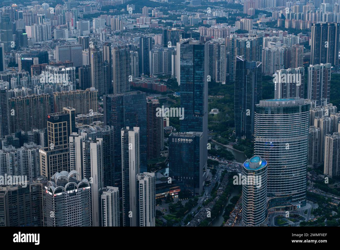 Aerial view panoramic guangzhou city hi-res stock photography and ...