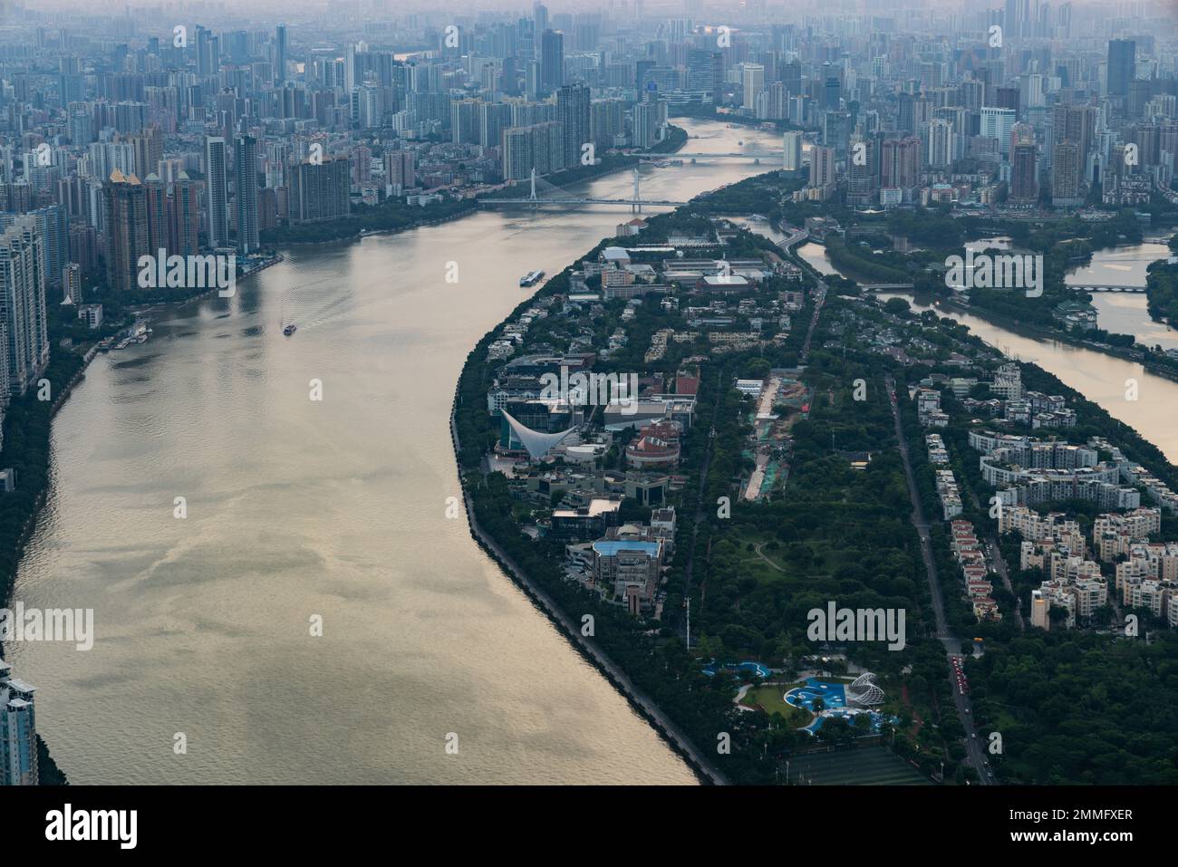 Aerial view panoramic guangzhou city hi-res stock photography and ...