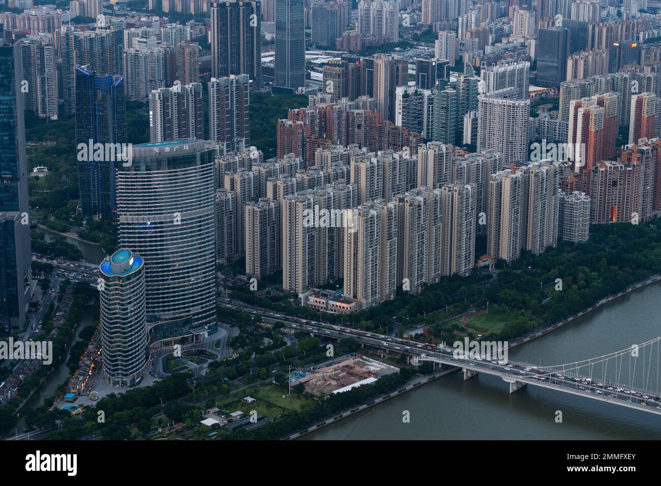 Aerial view panoramic guangzhou city hi-res stock photography and ...