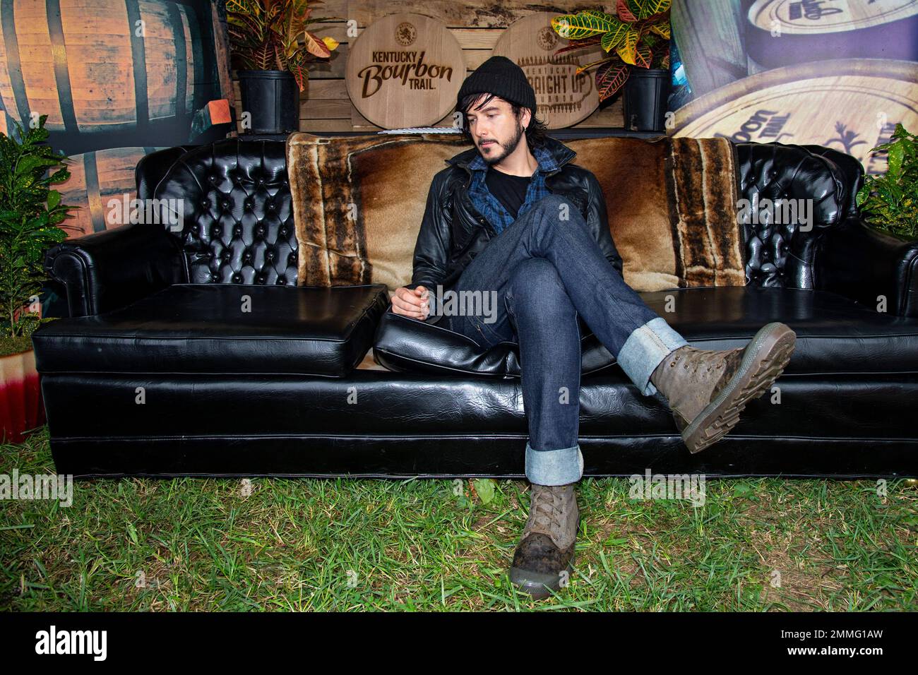 Reignwolf (born Jordan Cook) seen at Bourbon & Beyond at Louisville ...