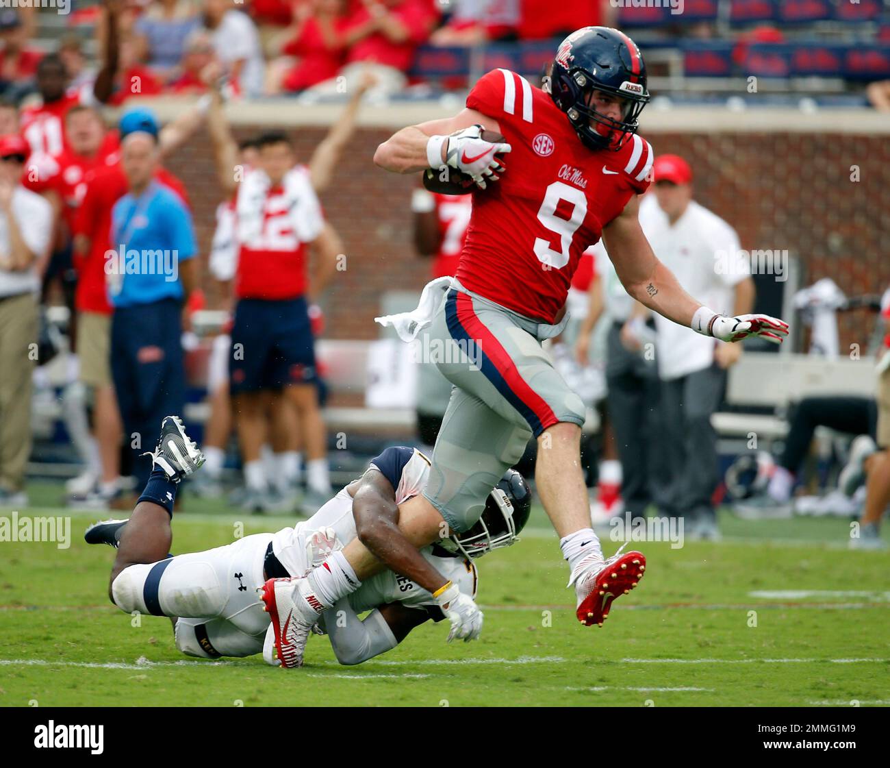 Kent State cornerback Jamal Parker tackles Mississippi tight end Dawson ...