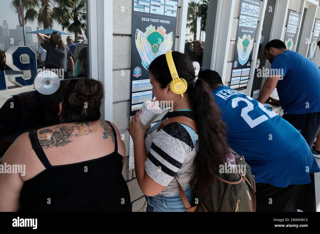 Los Angeles Dodgers baseball fans Belen Mercado, left and Jessica ...