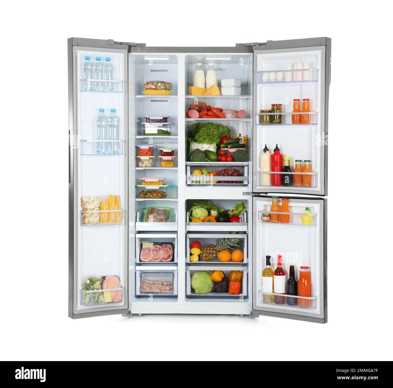 Glass containers refrigerator Cut Out Stock Images & Pictures - Alamy