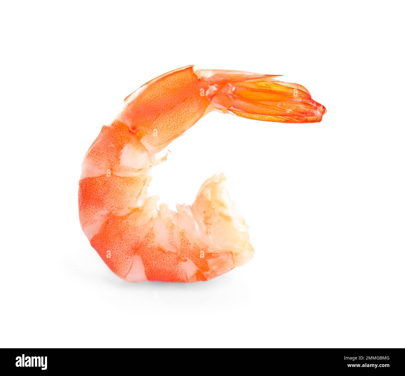 Delicious cooked peeled shrimp isolated on white Stock Photo - Alamy