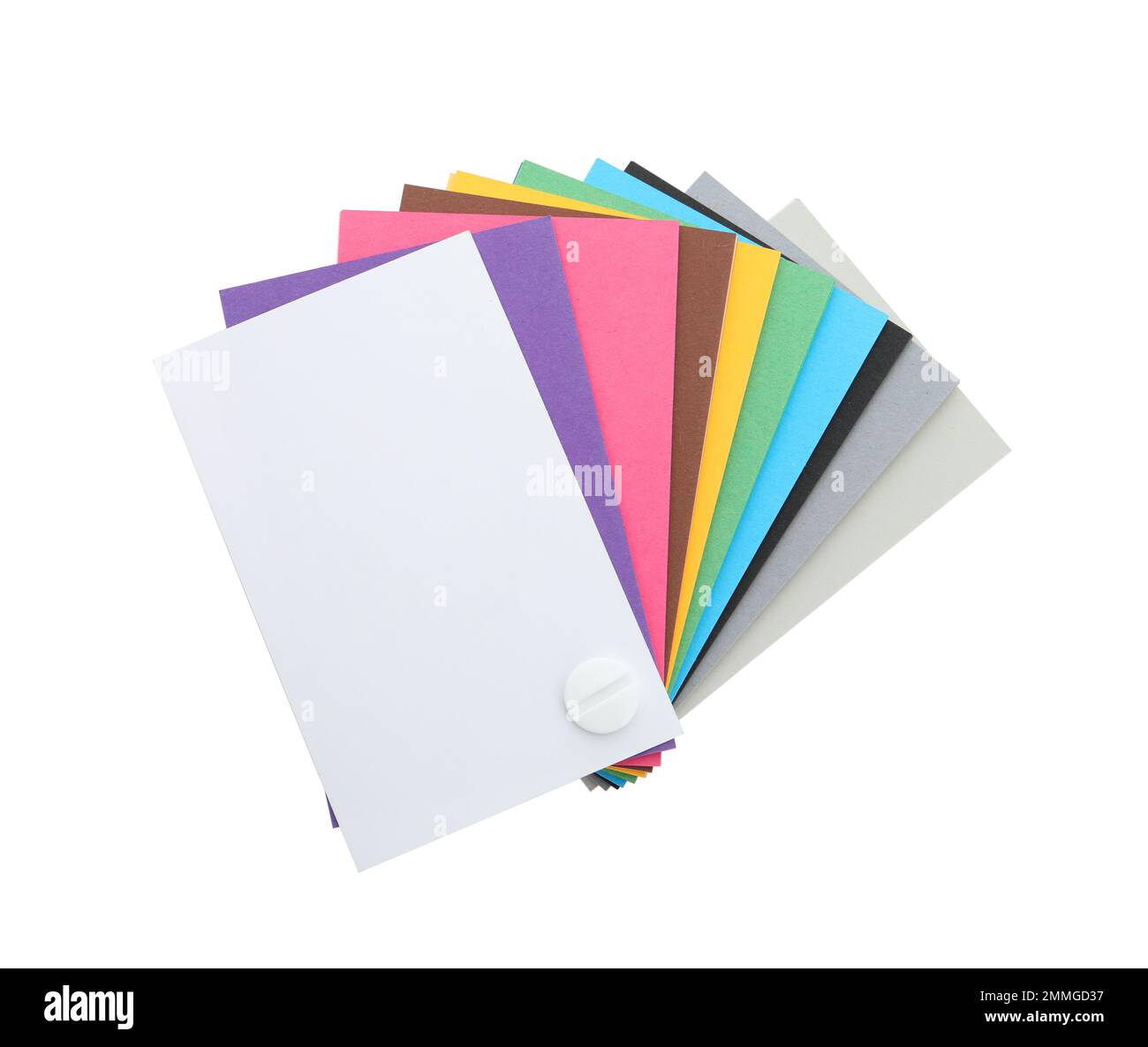 Color palette samples isolated on white, top view Stock Photo - Alamy