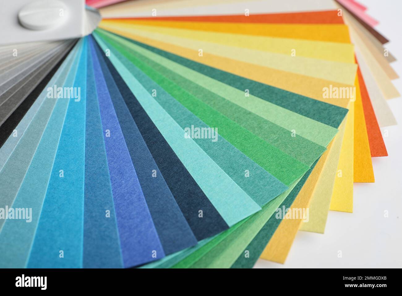 Color palette on white background, closeup. Professional samples Stock ...