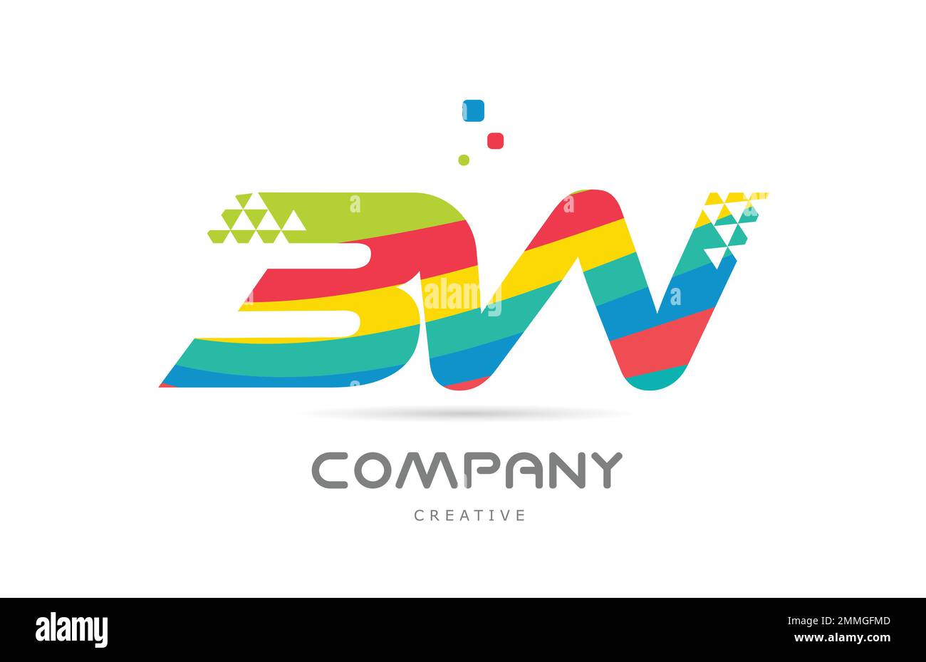 CB colorful alphabet letter logo icon design combination. Colored ...