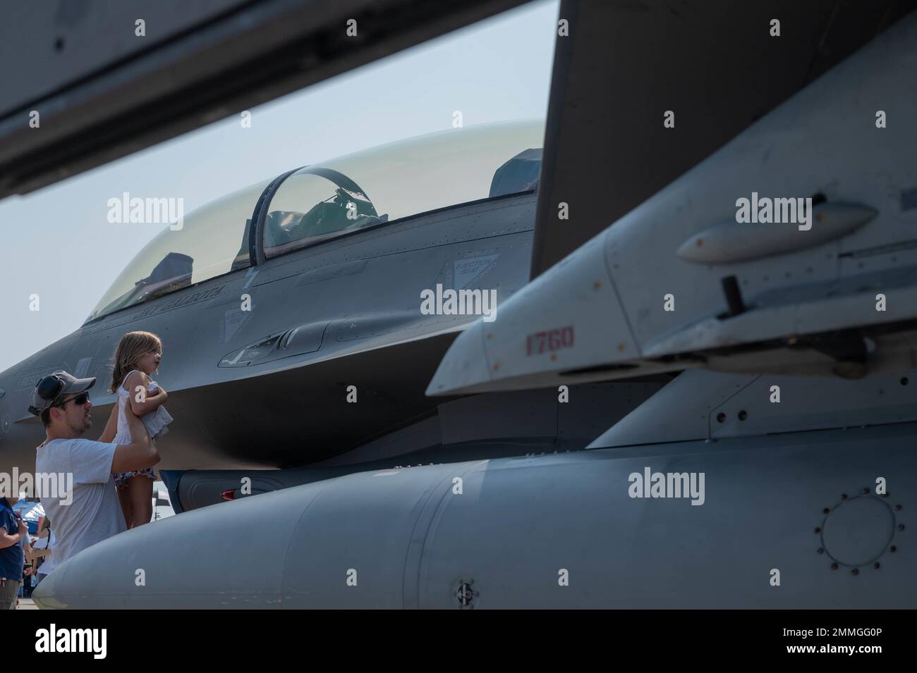Families enjoy static displays at the JBA Air & Space Expo at Joint ...