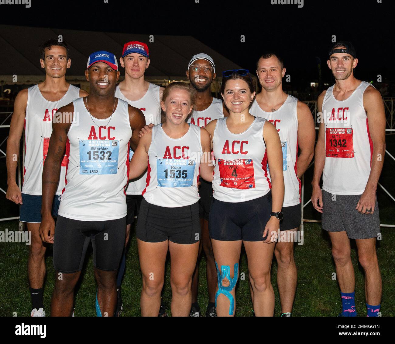 The Air Combat Command Fly! Fight! Win! Challenge team prior to the ...