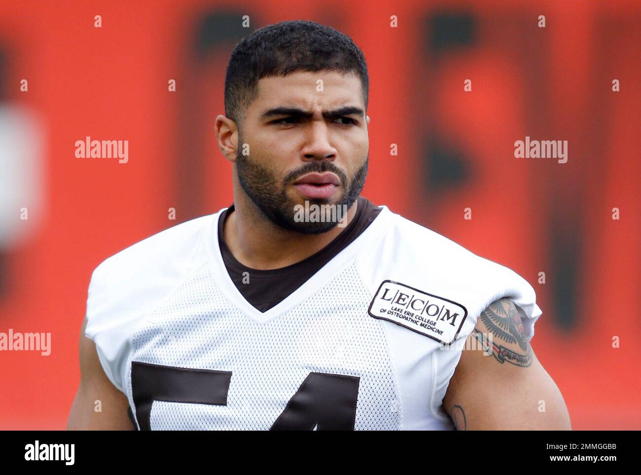 FILE - In this June 5, 2018, file photo, Cleveland Browns linebacker ...