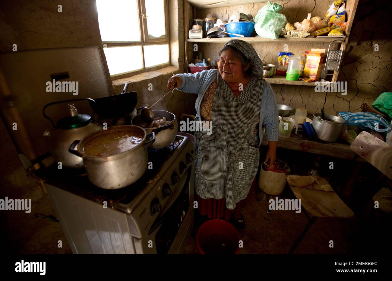 In this Aug. 23, 2018 photo, Agustina Berna, 65, niece of Julia Flores ...