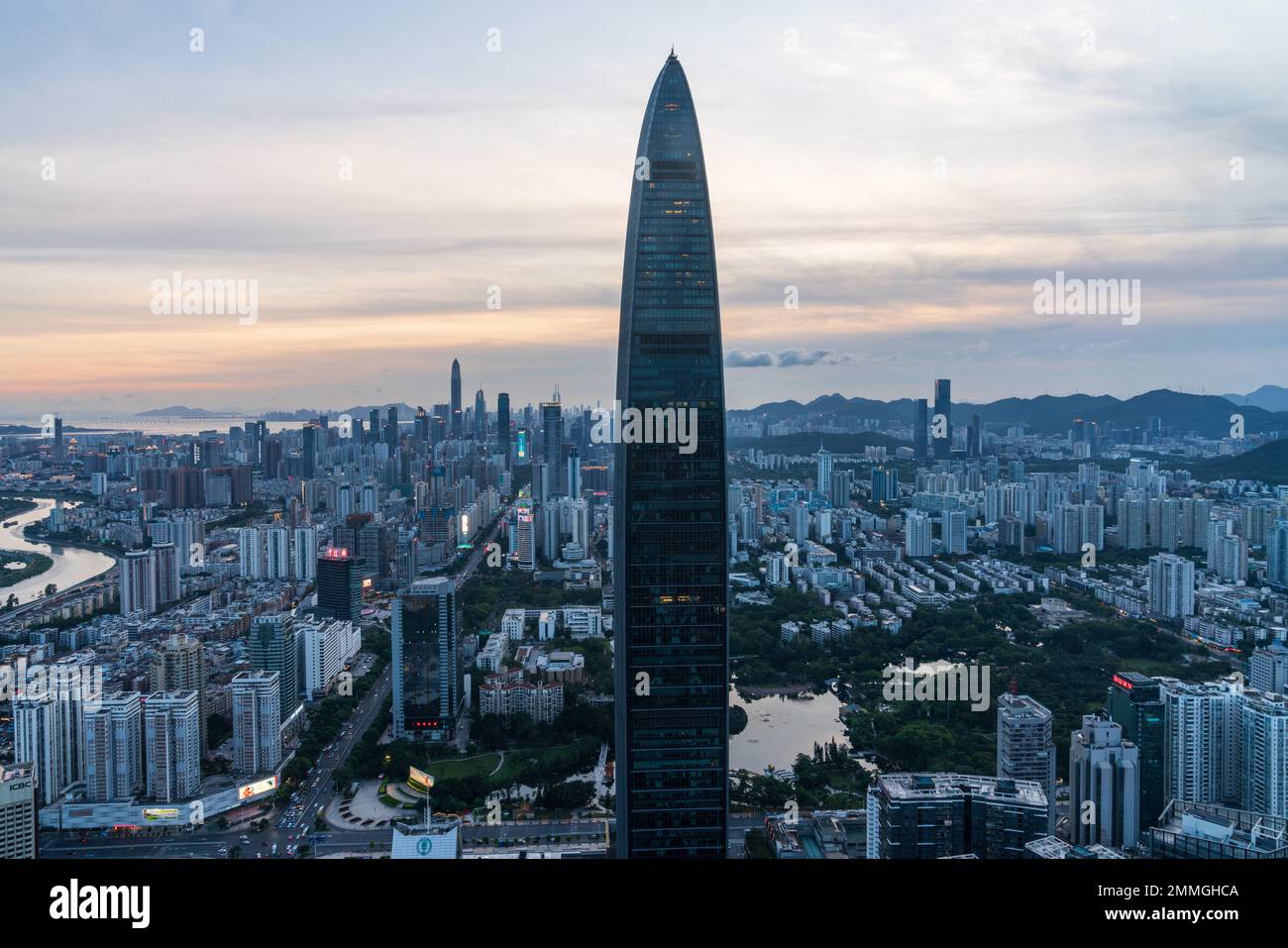 Full view overlooking the shenzhen Stock Photo - Alamy