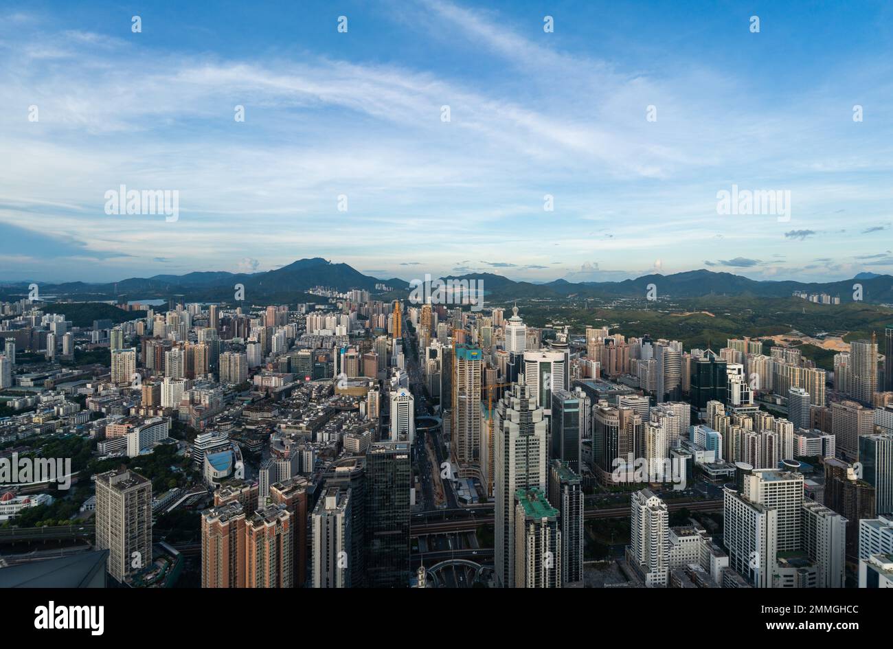 Full view overlooking the shenzhen Stock Photo - Alamy