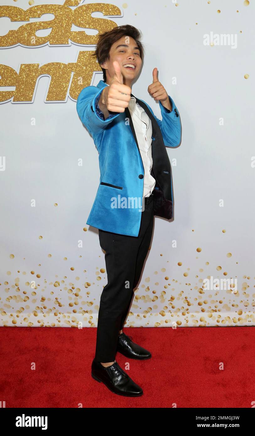 AGT's winner magician Shin Lim arrives at the "America's Got Talent ...