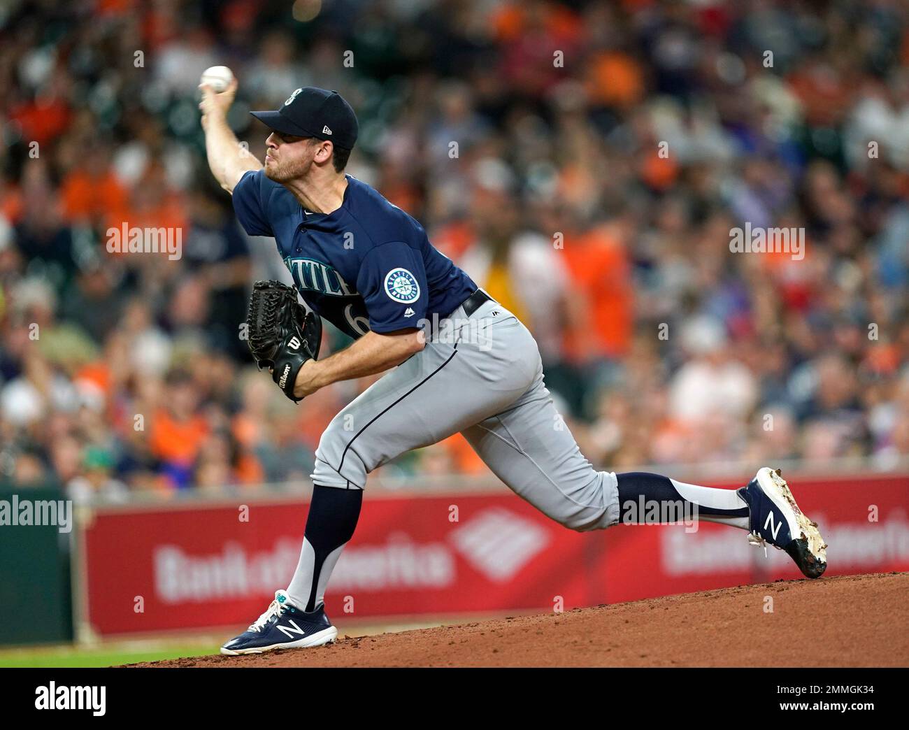 Seattle Mariners relief pitcher Matt Festa throws during the first ...
