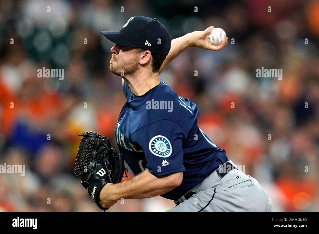 Seattle Mariners relief pitcher Matt Festa throws during the first ...