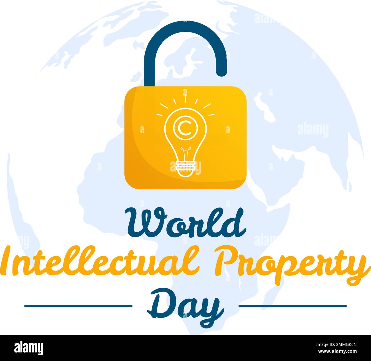 World Intellectual Property Day Illustration with Creativity and Light ...