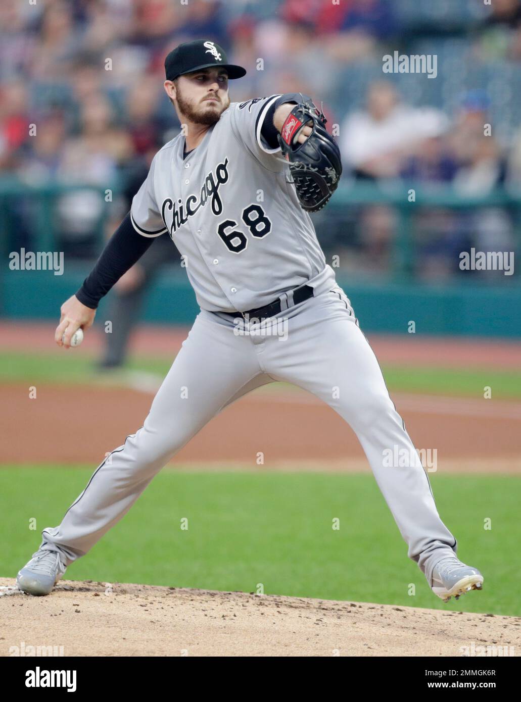 Chicago White Sox starting pitcher Dylan Covey delivers in the first ...