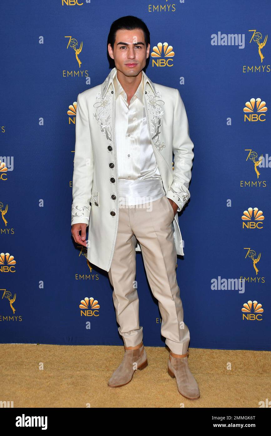 Marco Perretta arrives at the 70th Primetime Emmy Awards on Monday ...