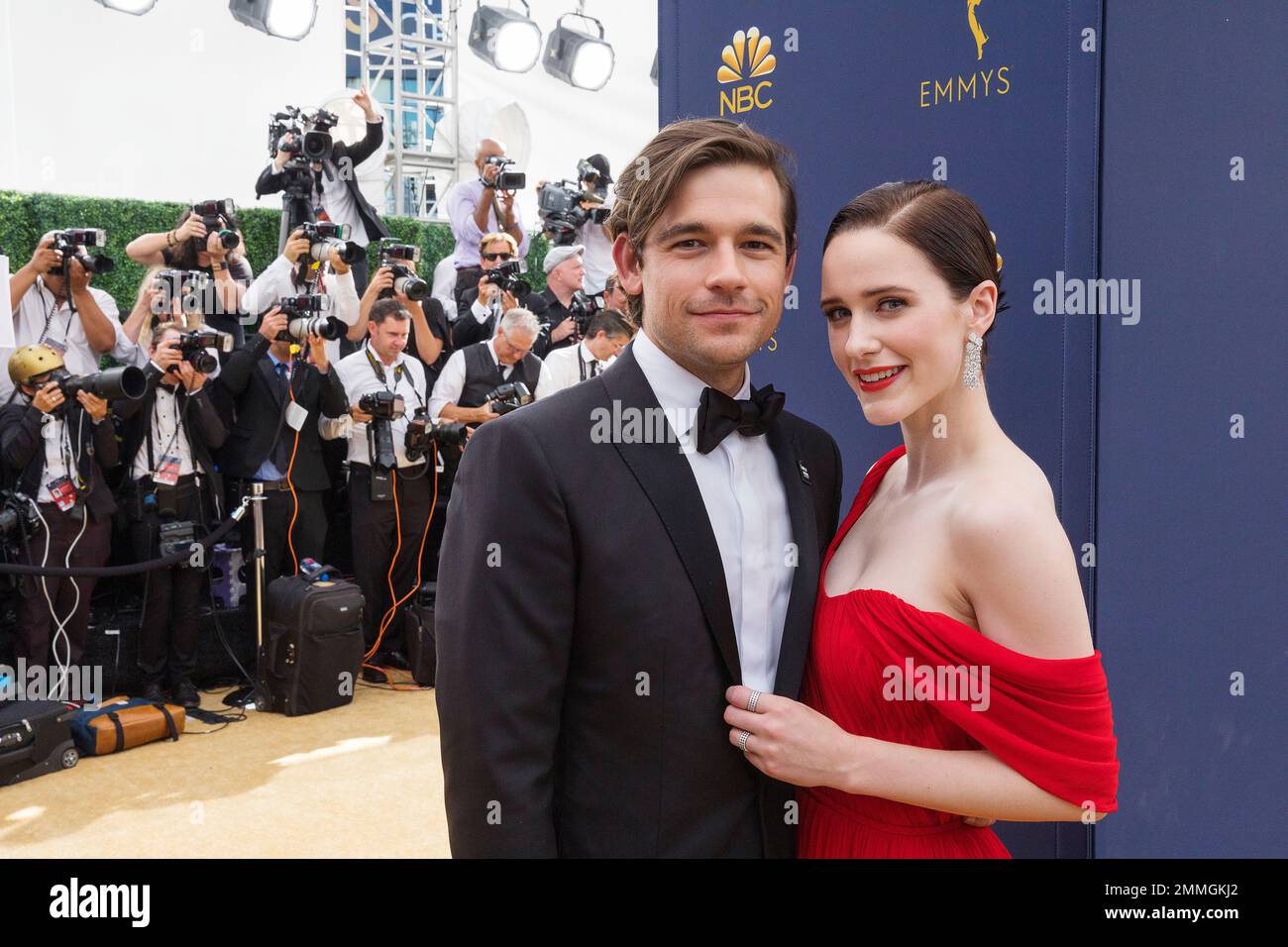 Rachel Brosnahan arrives at the 70th Primetime Emmy Awards on Monday ...