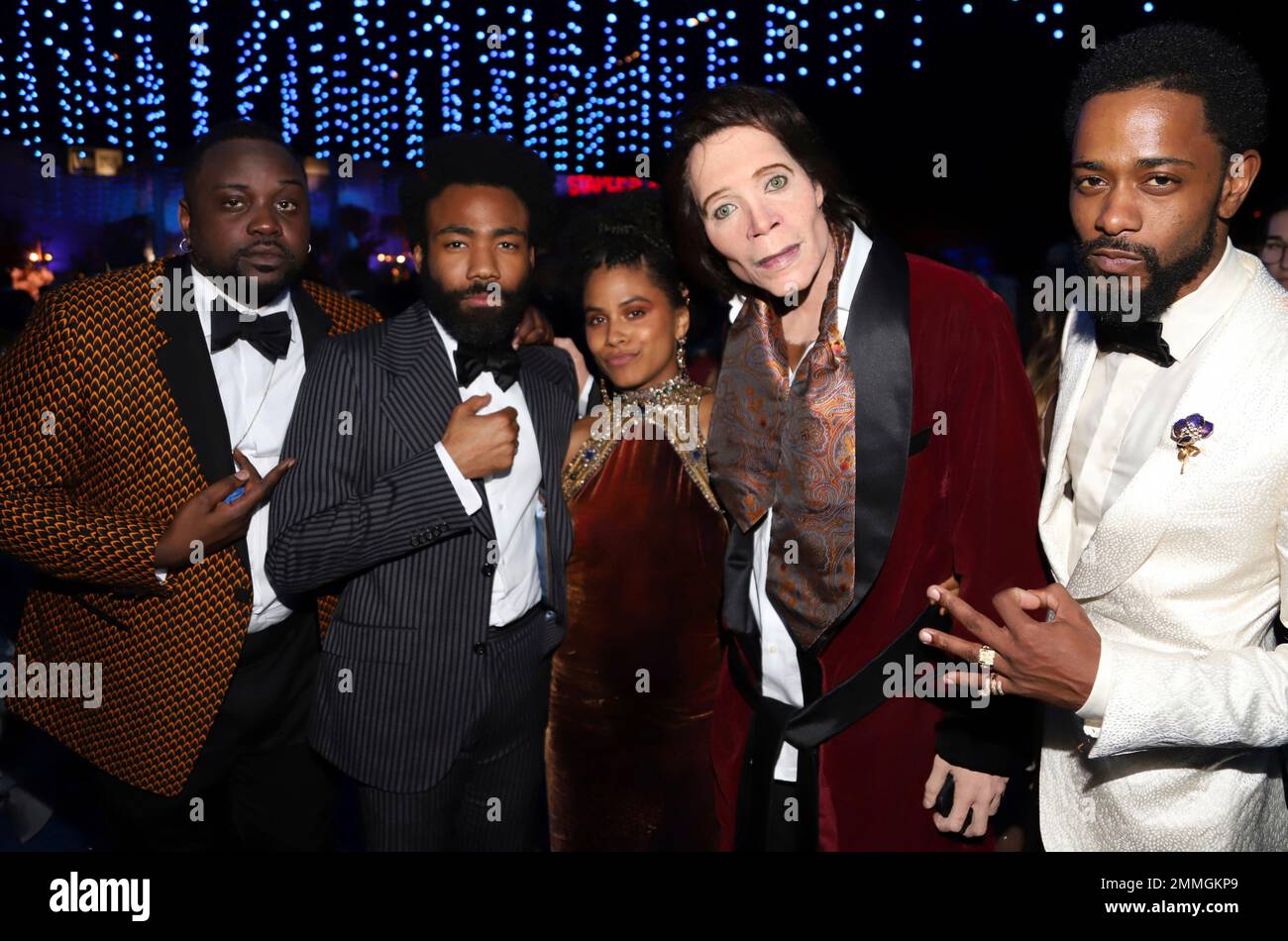 Brian Tyree Henry, from left, Donald Glover, Zazie Beetz, "Teddy ...