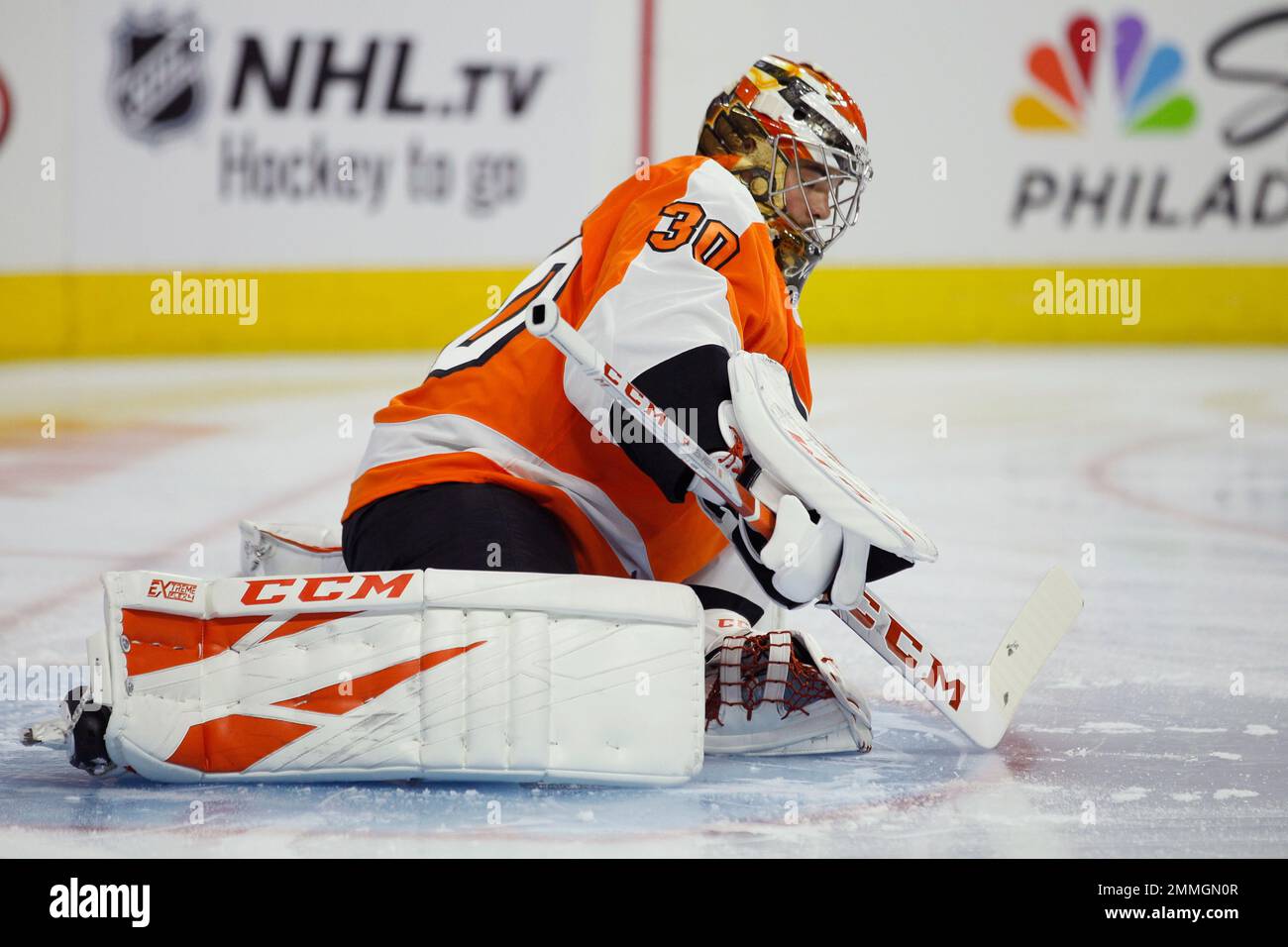 Philadelphia Flyers' Michal Neuvirth during an NHL preseason hockey ...