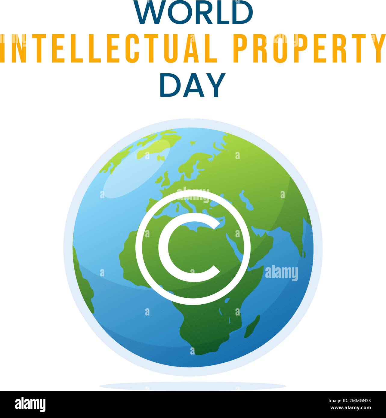 World Intellectual Property Day Illustration with Creativity and Light ...