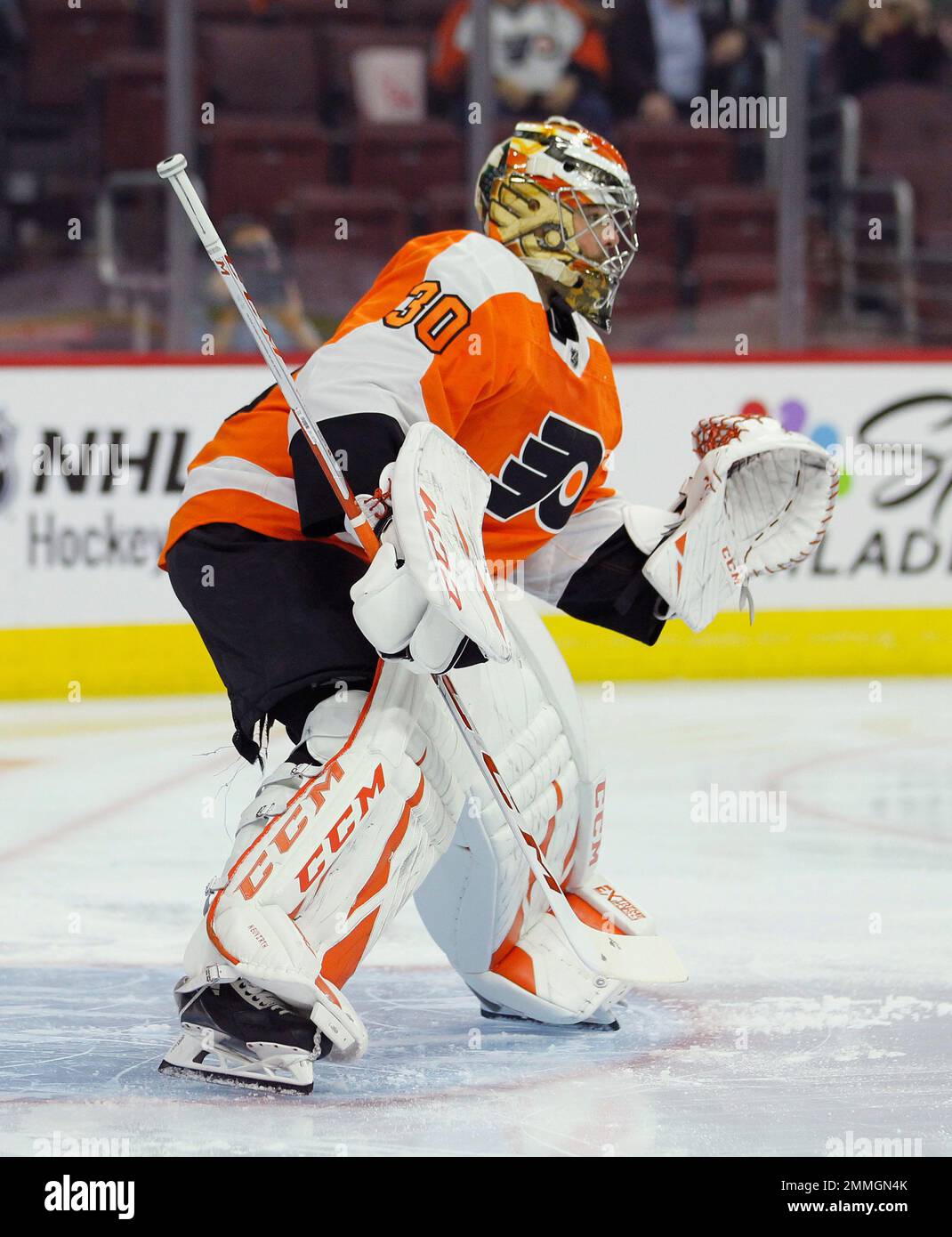 Philadelphia Flyers' Michal Neuvirth during an NHL preseason hockey ...