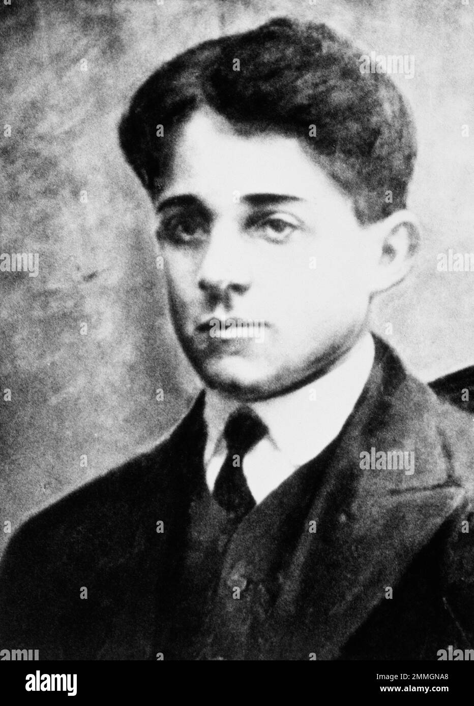 This is a photo of a painting of Serbian youth Gavrilo Princip, 1914 ...