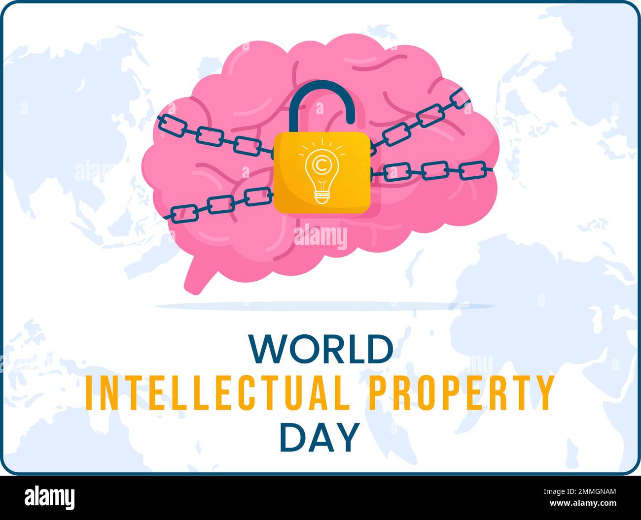 World Intellectual Property Day Illustration with Creativity and Light ...