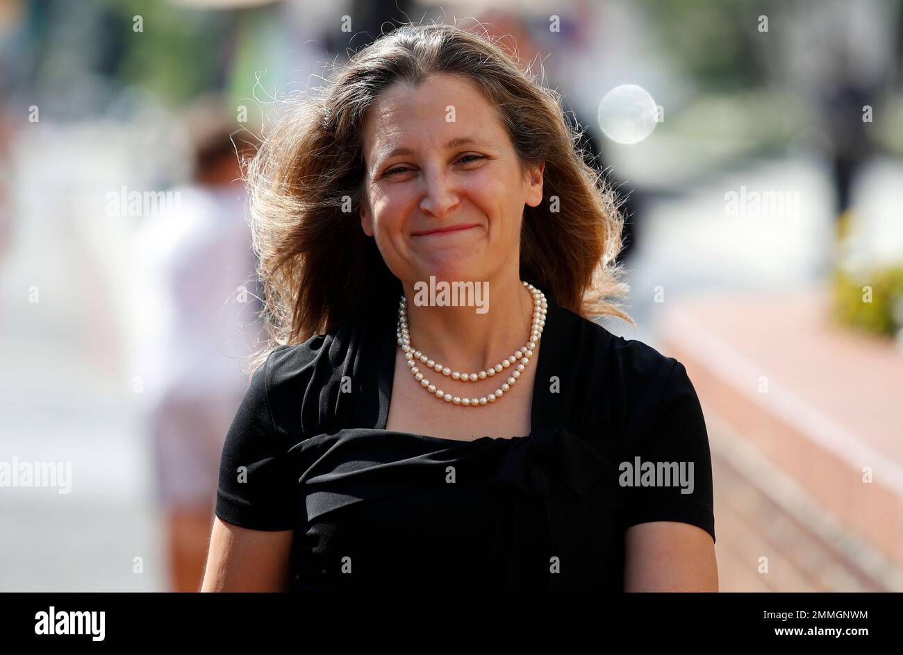 Canadian Foreign Affairs Minister Chrystia Freeland arrives at the ...
