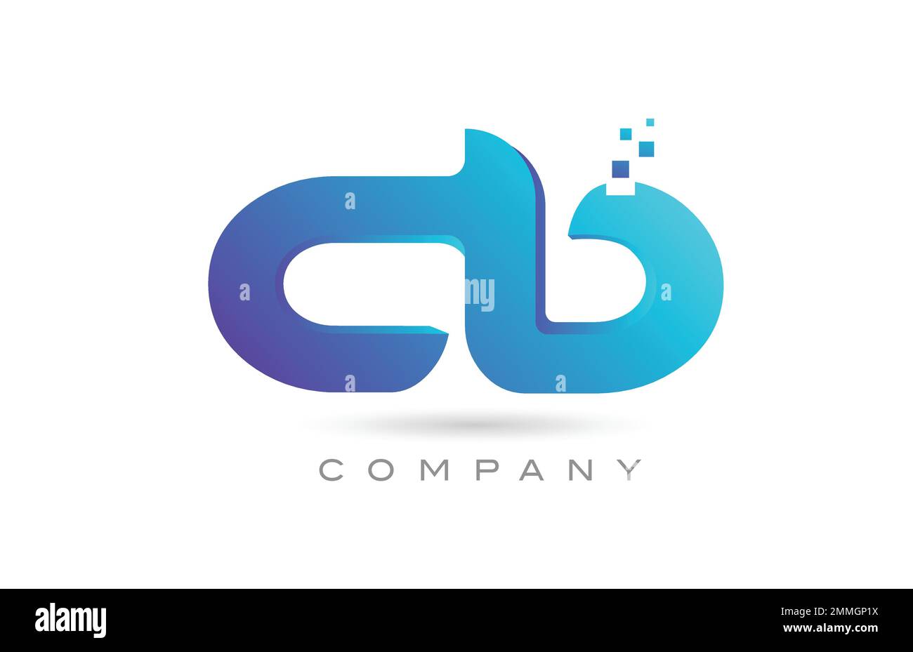 CB alphabet letter logo icon combination design. Creative template for ...