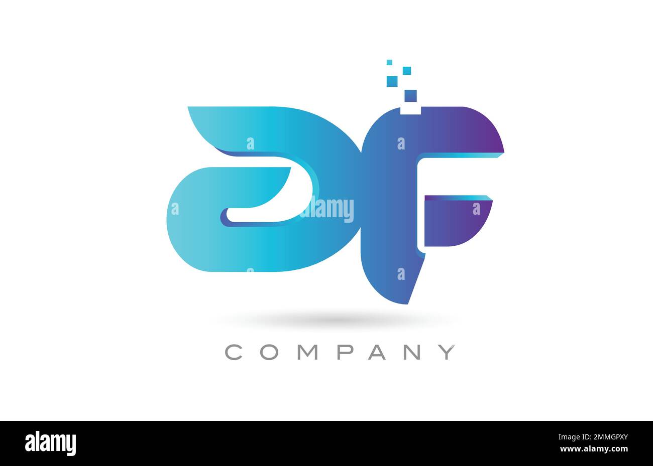 AF alphabet letter logo icon combination design. Creative template for ...