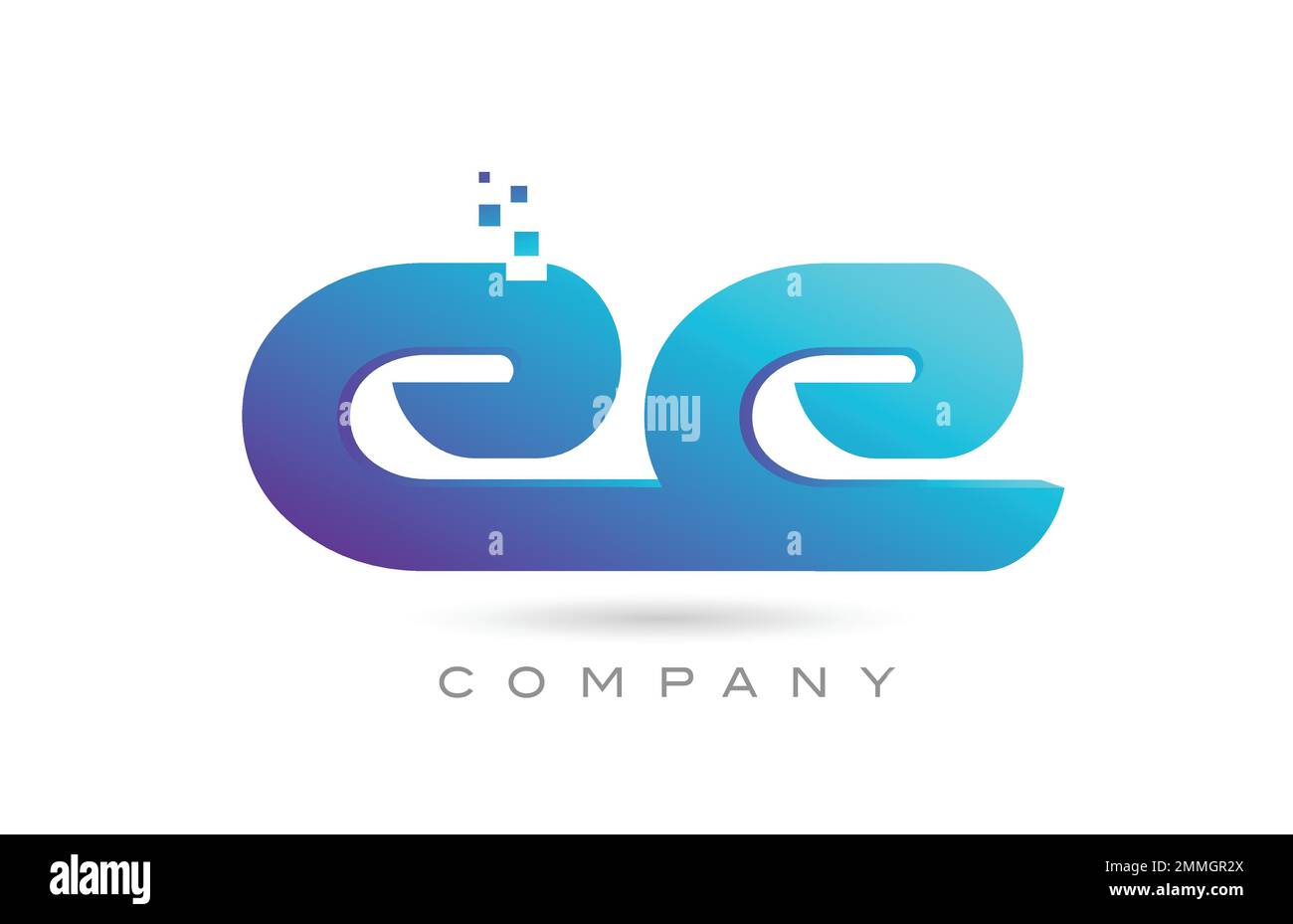 EE alphabet letter logo icon combination design. Creative template for ...
