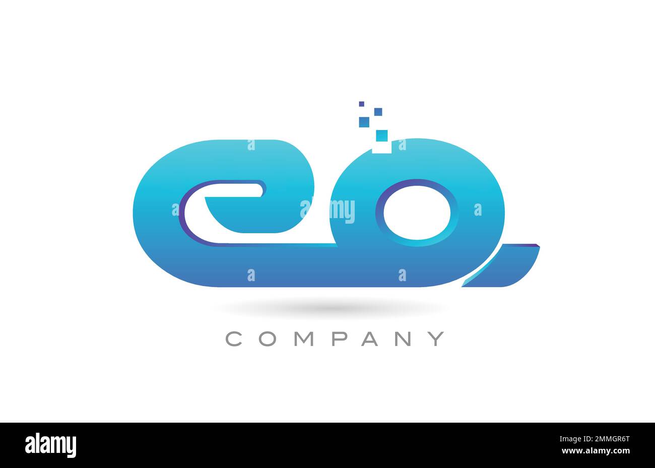 EQ alphabet letter logo icon combination design. Creative template for ...