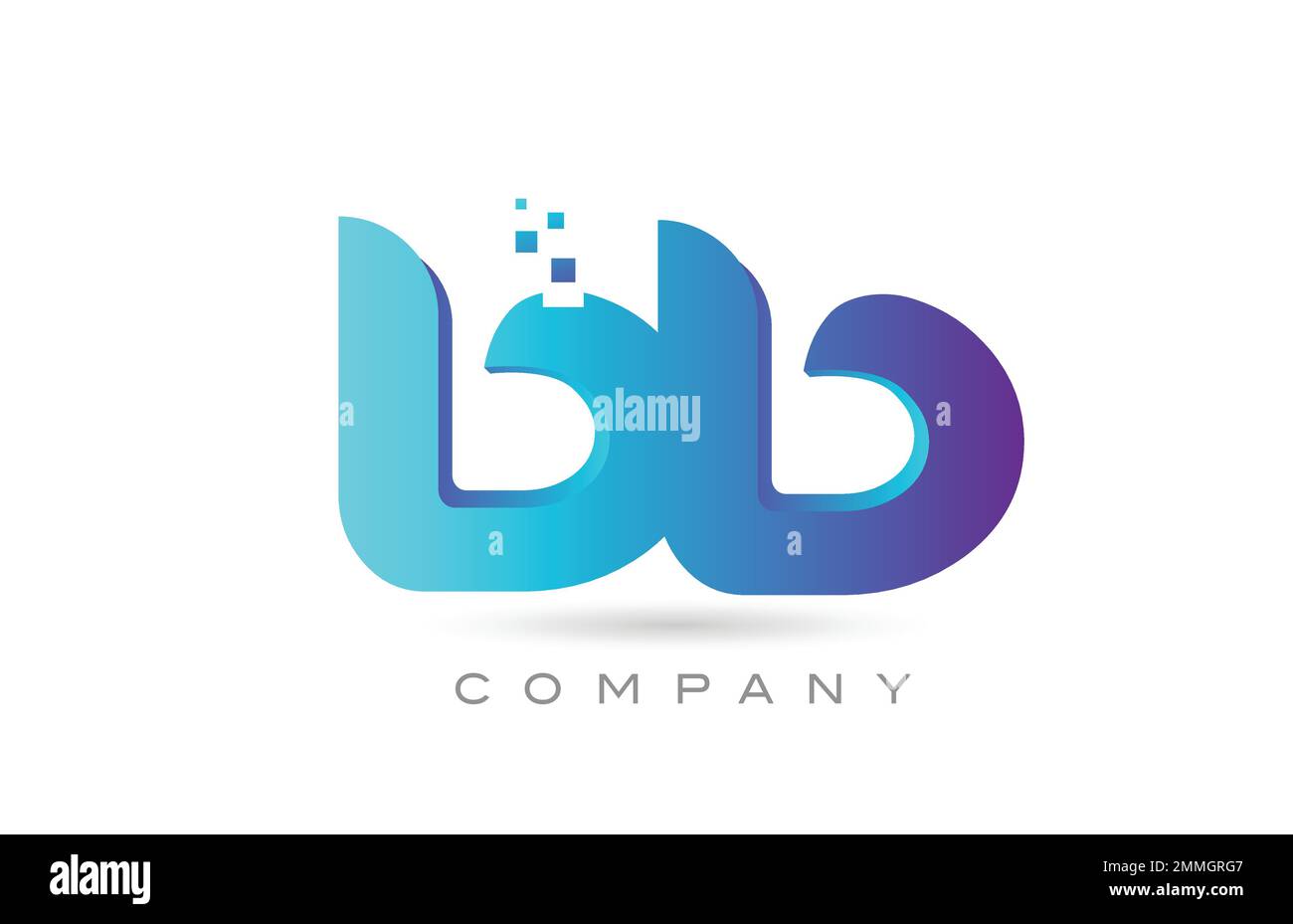 BB alphabet letter logo icon combination design. Creative template for ...