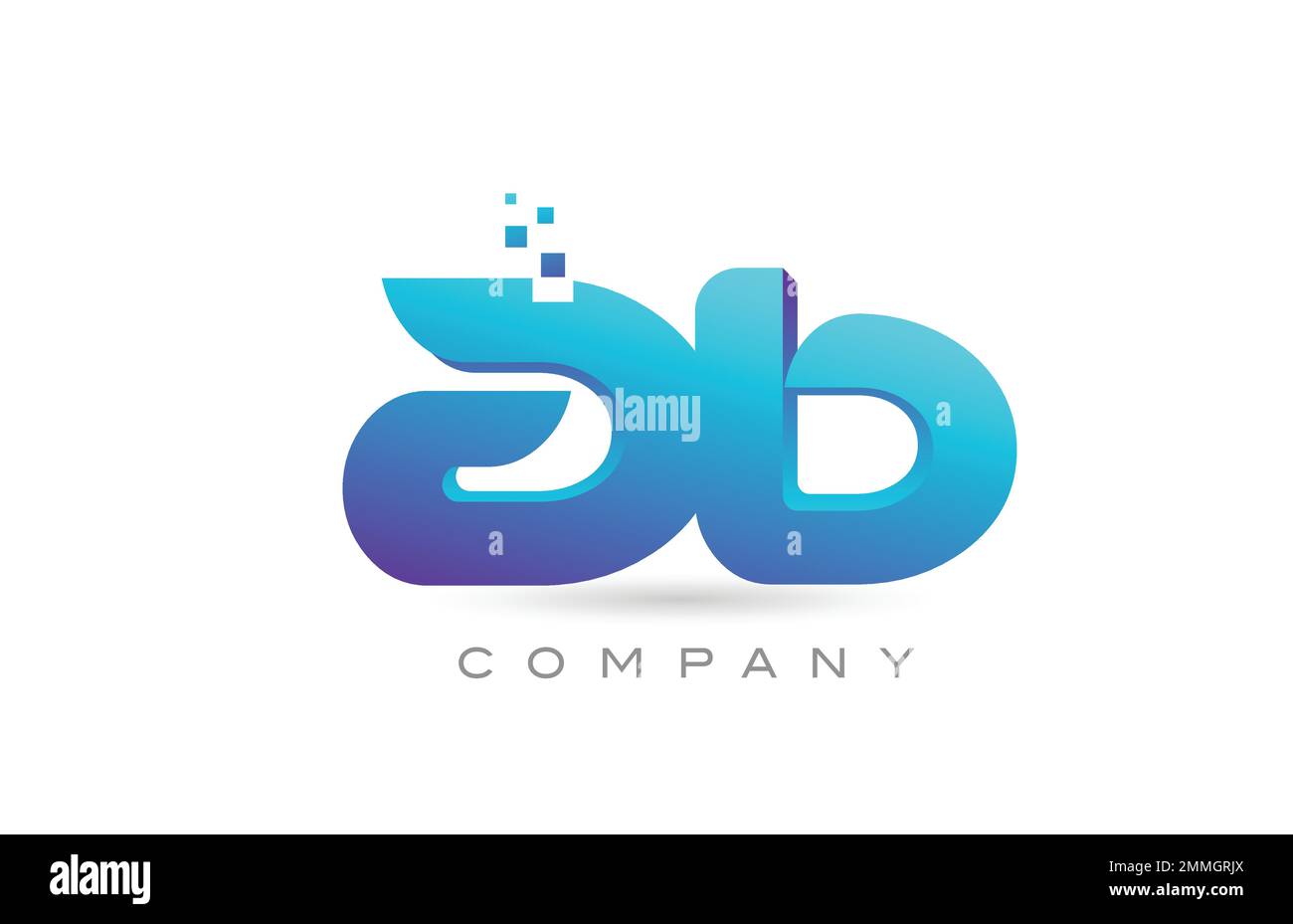 AB alphabet letter logo icon combination design. Creative template for ...