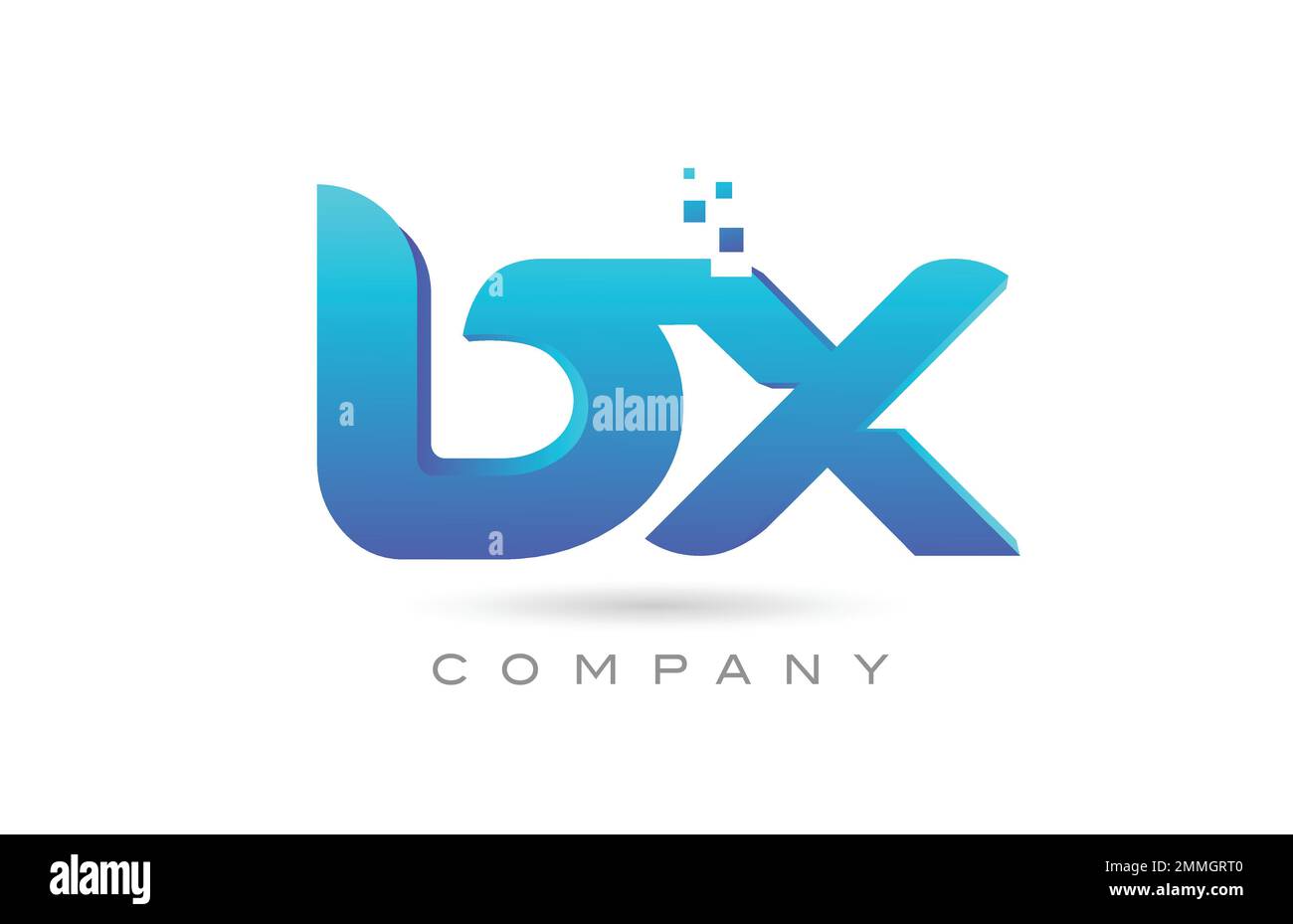 BX alphabet letter logo icon combination design. Creative template for ...