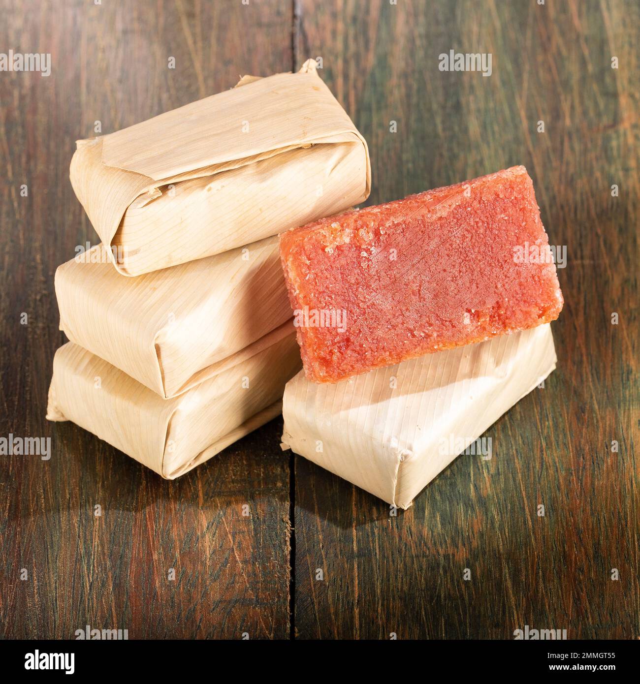 Guava paste, typical sweet made from guava - Psidium guajava Stock ...