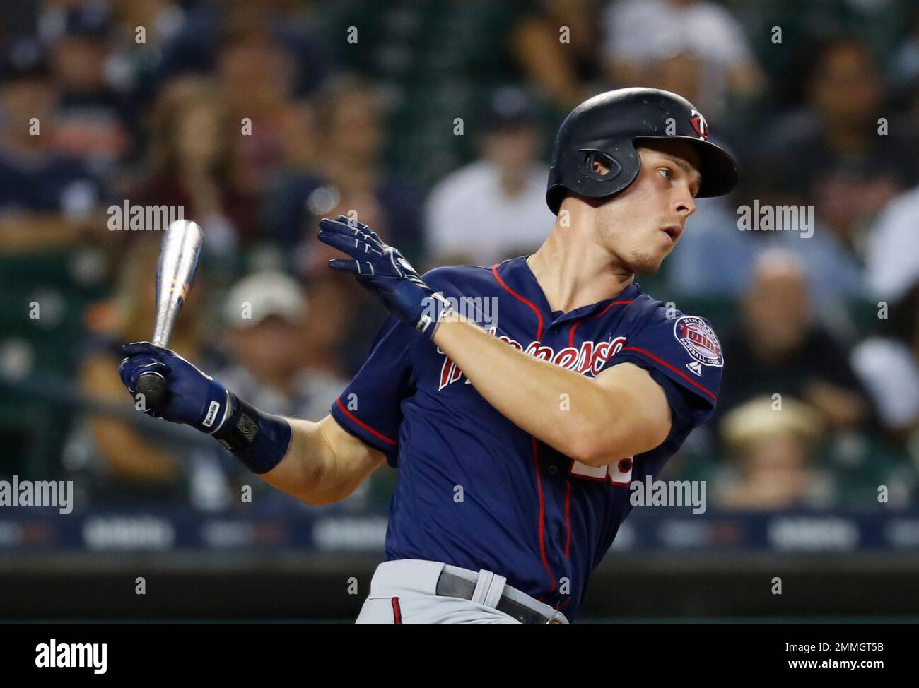 Minnesota Twins' Max Kepler bats in the eighth inning of a baseball ...