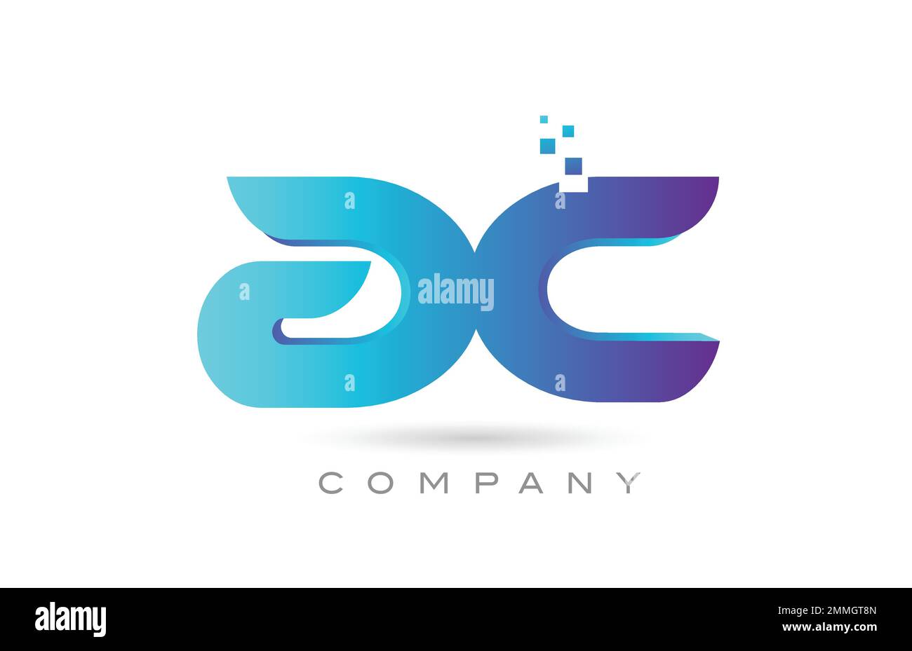 AC alphabet letter logo icon combination design. Creative template for ...