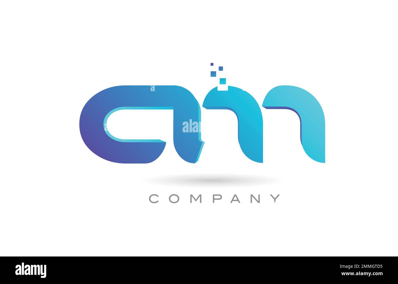 CM alphabet letter logo icon combination design. Creative template for ...