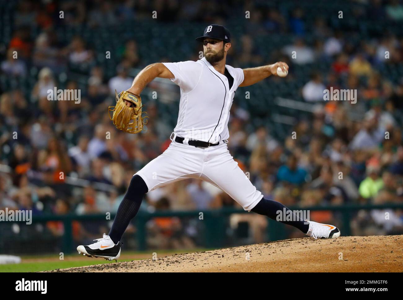 Detroit Tigers pitcher Daniel Norris throws against the Minnesota Twins ...