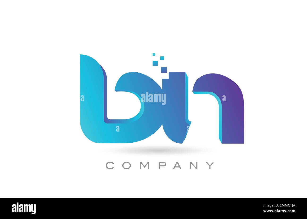 BN alphabet letter logo icon combination design. Creative template for ...