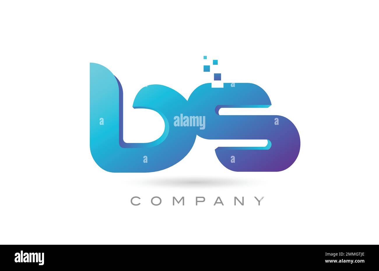 BS alphabet letter logo icon combination design. Creative template for ...