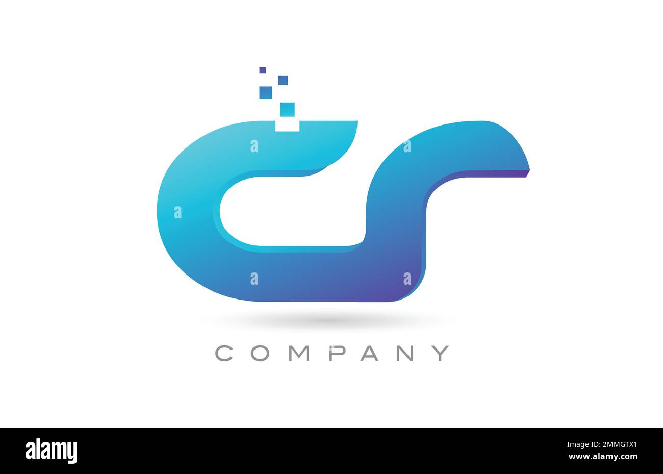 CR alphabet letter logo icon combination design. Creative template for ...